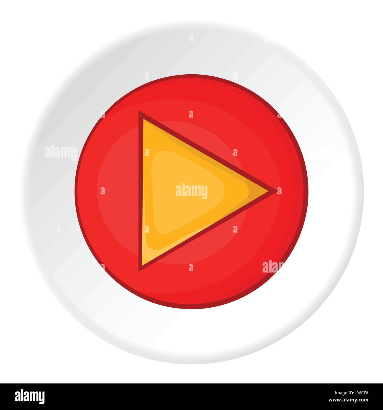 Play button icon, cartoon style Stock Vector Image & Art - Alamy