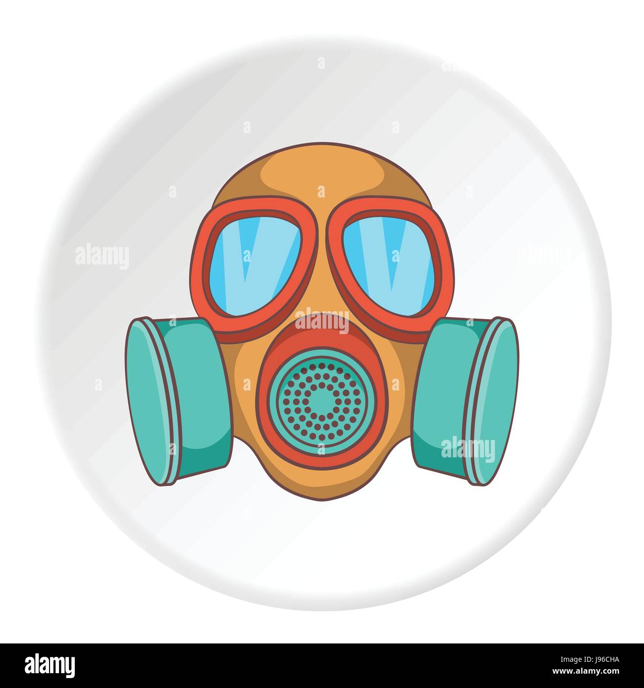 Gas mask icon, cartoon style Stock Vector Image & Art - Alamy