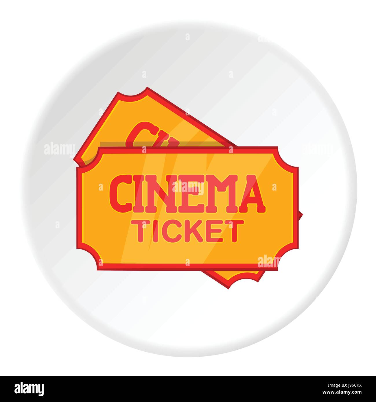 Movie ticket icon, cartoon style Stock Vector Image & Art - Alamy