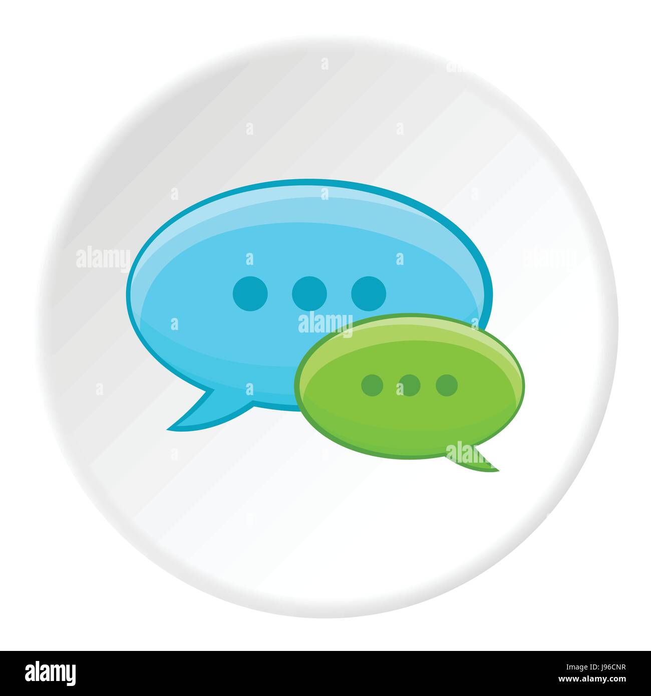 Speech bubble conversation icon, cartoon style Stock Vector Image & Art ...