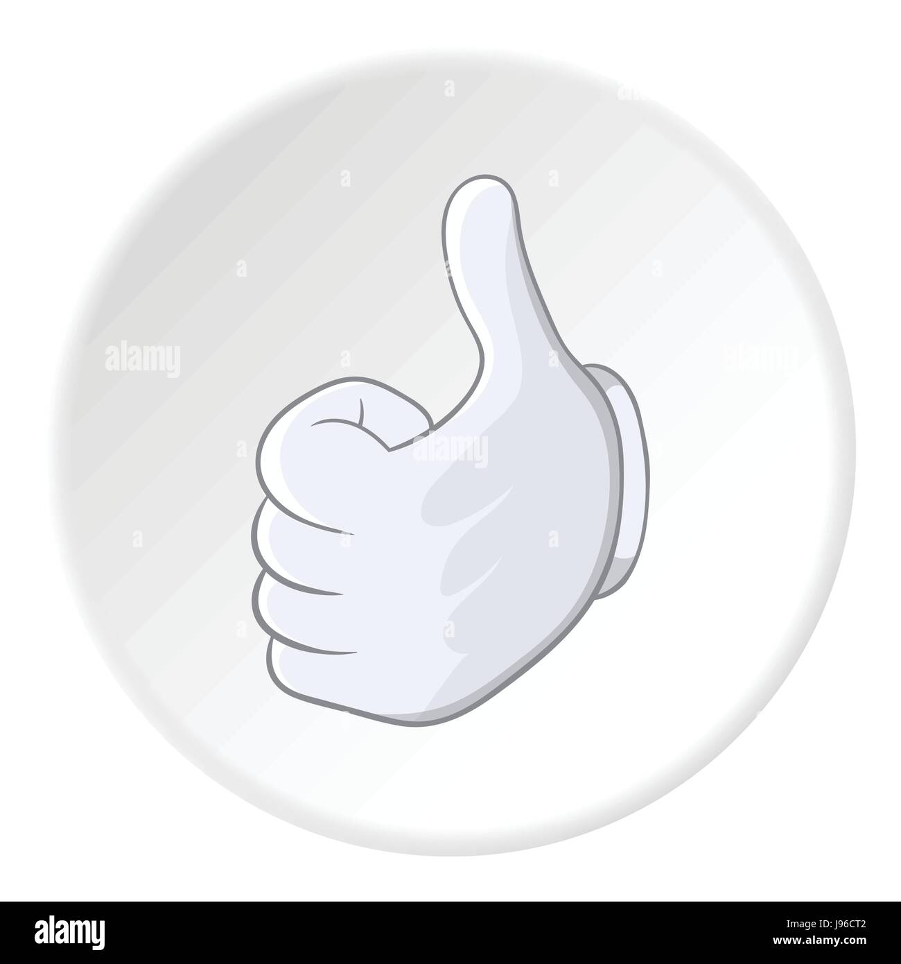 Thumbs up icon, cartoon style Stock Vector Image & Art - Alamy