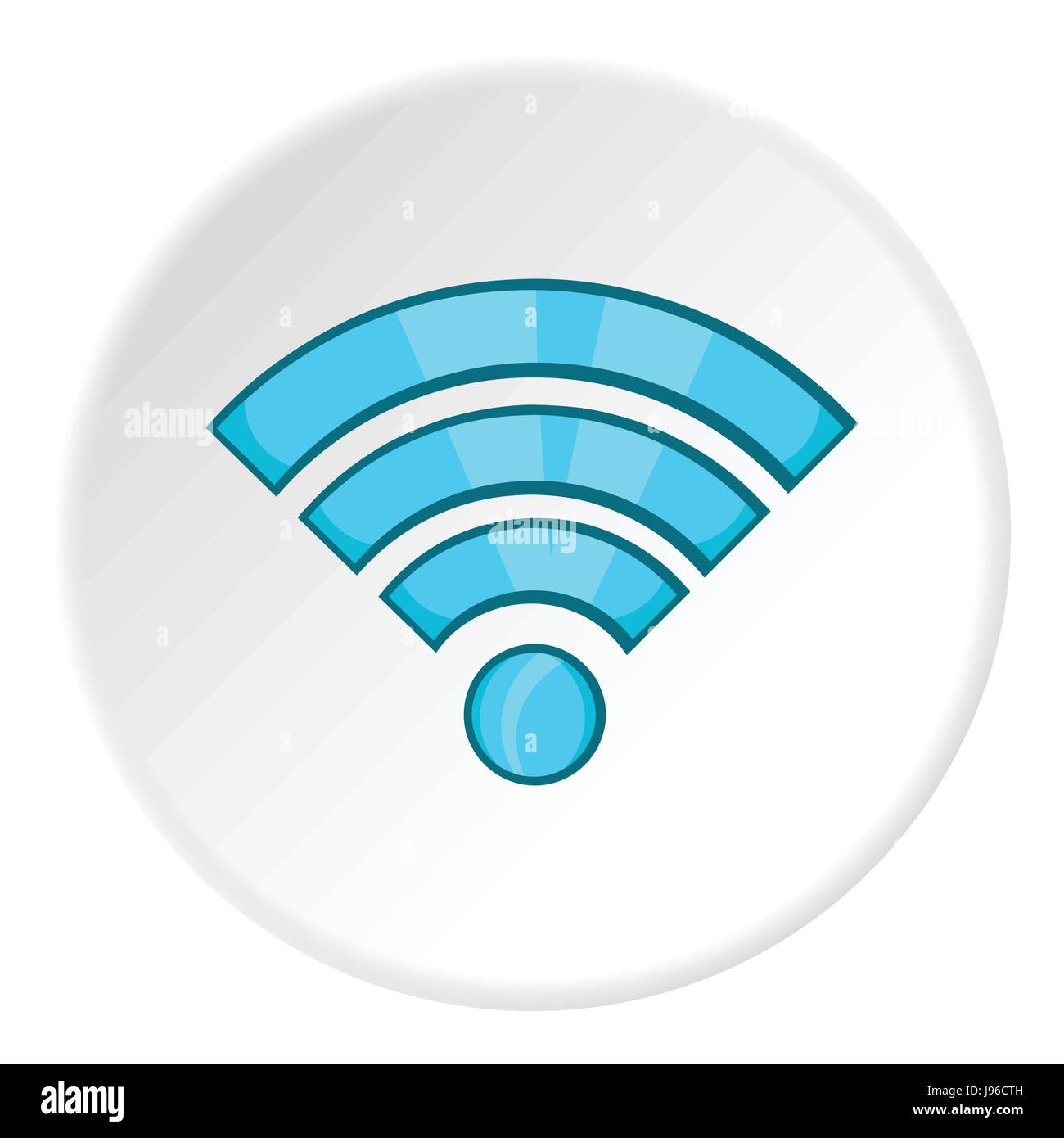 Wi-fi icon, cartoon style Stock Vector Image & Art - Alamy