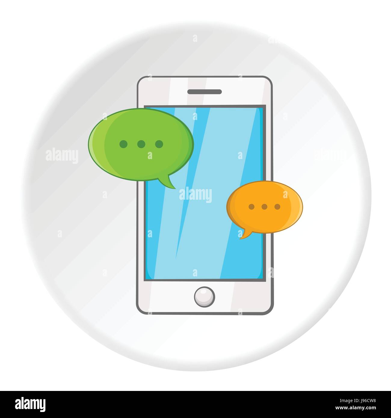 Phone messages icon, cartoon style Stock Vector Image & Art - Alamy