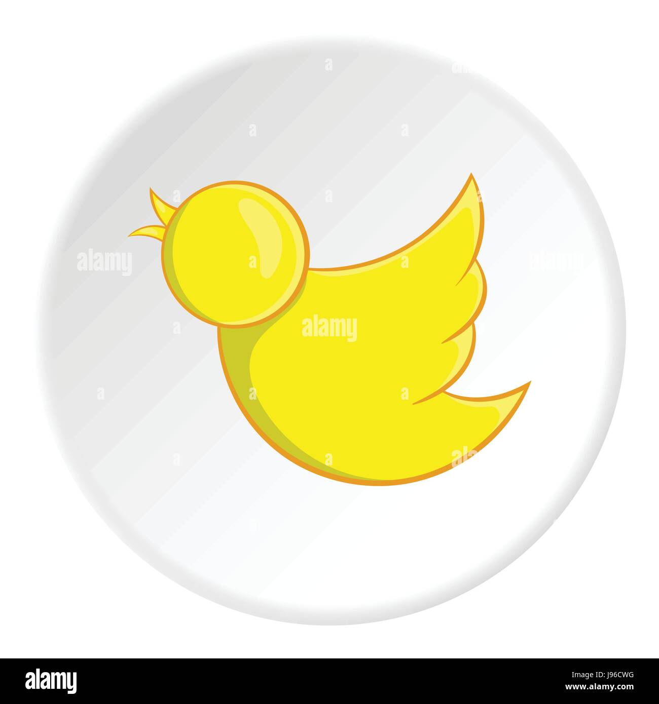 Yellow bird icon, cartoon style Stock Vector Image & Art - Alamy