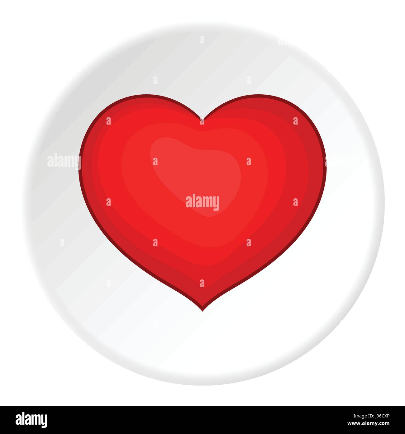 Heart icon, cartoon style Stock Vector Image & Art - Alamy