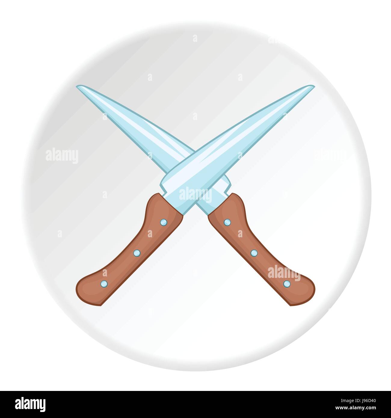 Two knives icon, cartoon style Stock Vector Image & Art - Alamy