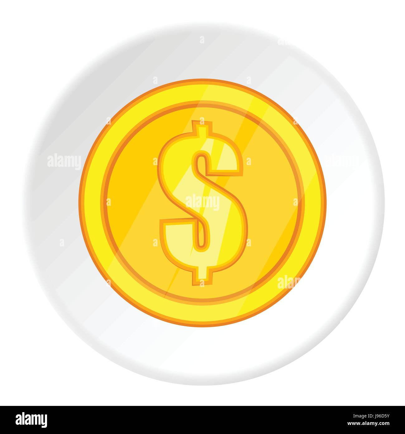 Coin icon, cartoon style Stock Vector Image & Art - Alamy