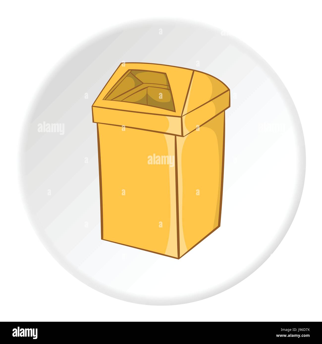 Yellow trash icon, cartoon style Stock Vector Image & Art - Alamy