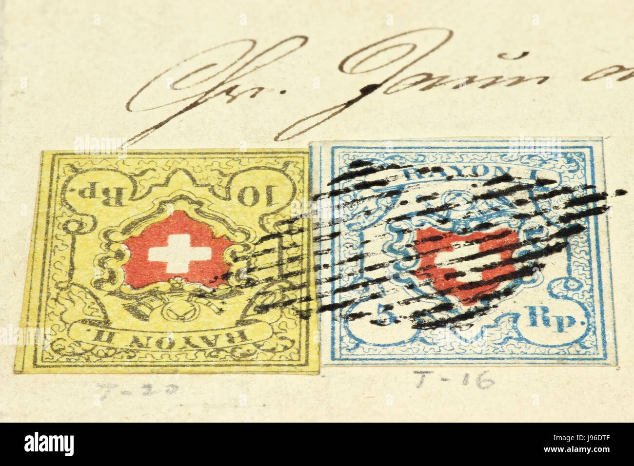 Postage stamp stamps switzerland hi-res stock photography and images ...