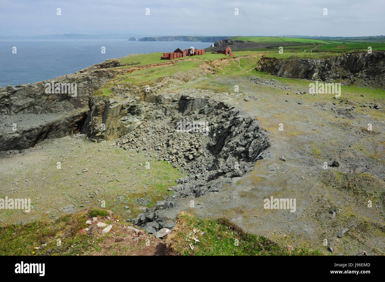 Pembrokeshire - May 2017 (Std) - Site of old industry. Old quarry ...