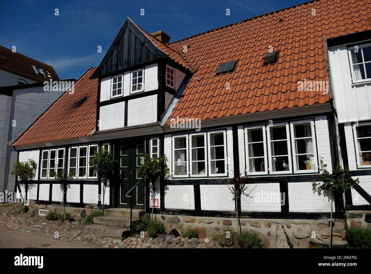 tudor style house in kappeln Stock Photo - Alamy
