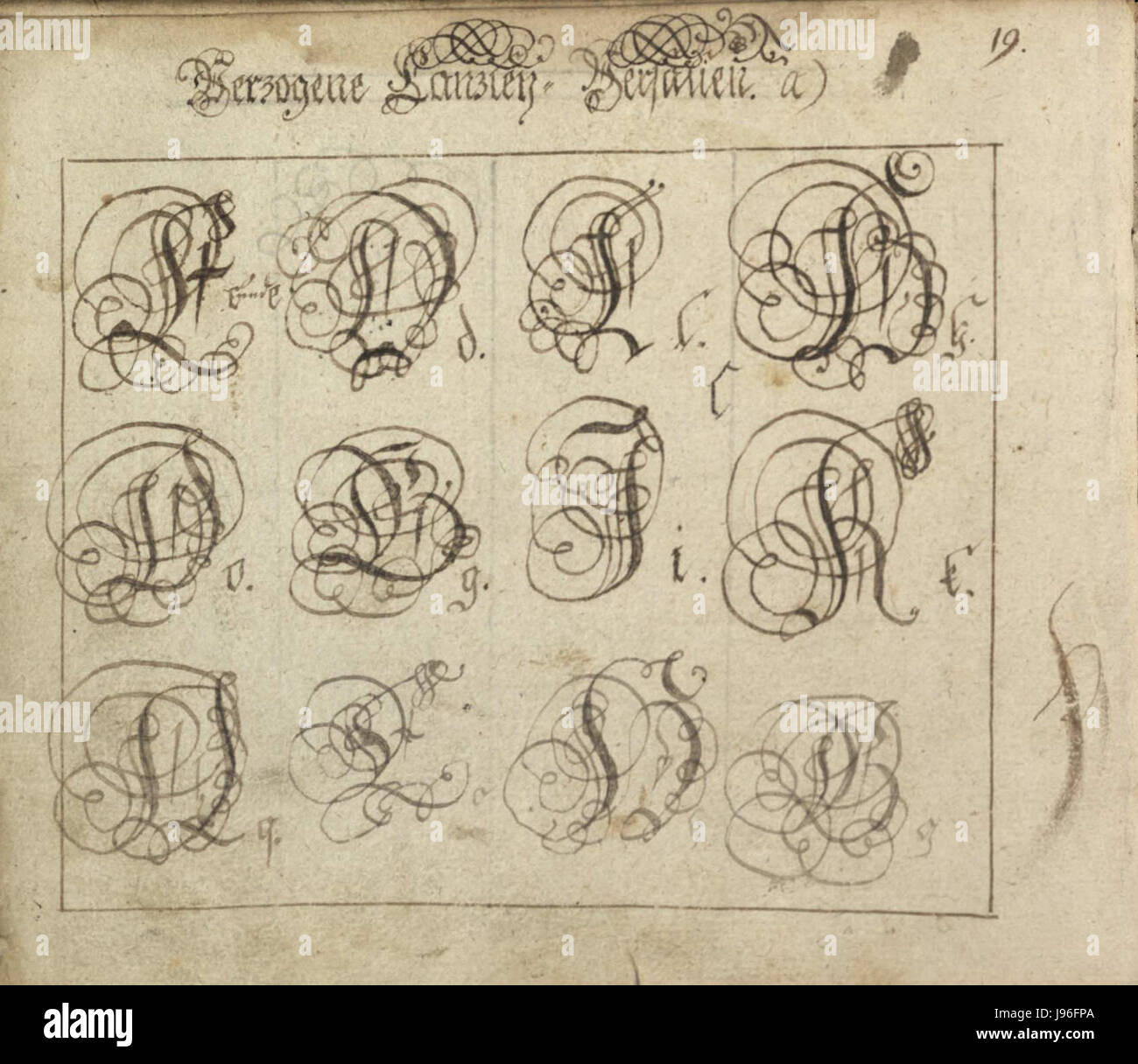 Stephanus Hayn's 'Kalligraphieheft' from 1775 is a calligraphy book ...