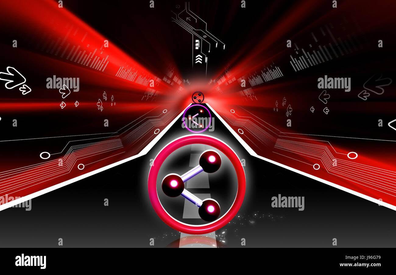 object, graphics, colour, science, illustration, atom, digital ...