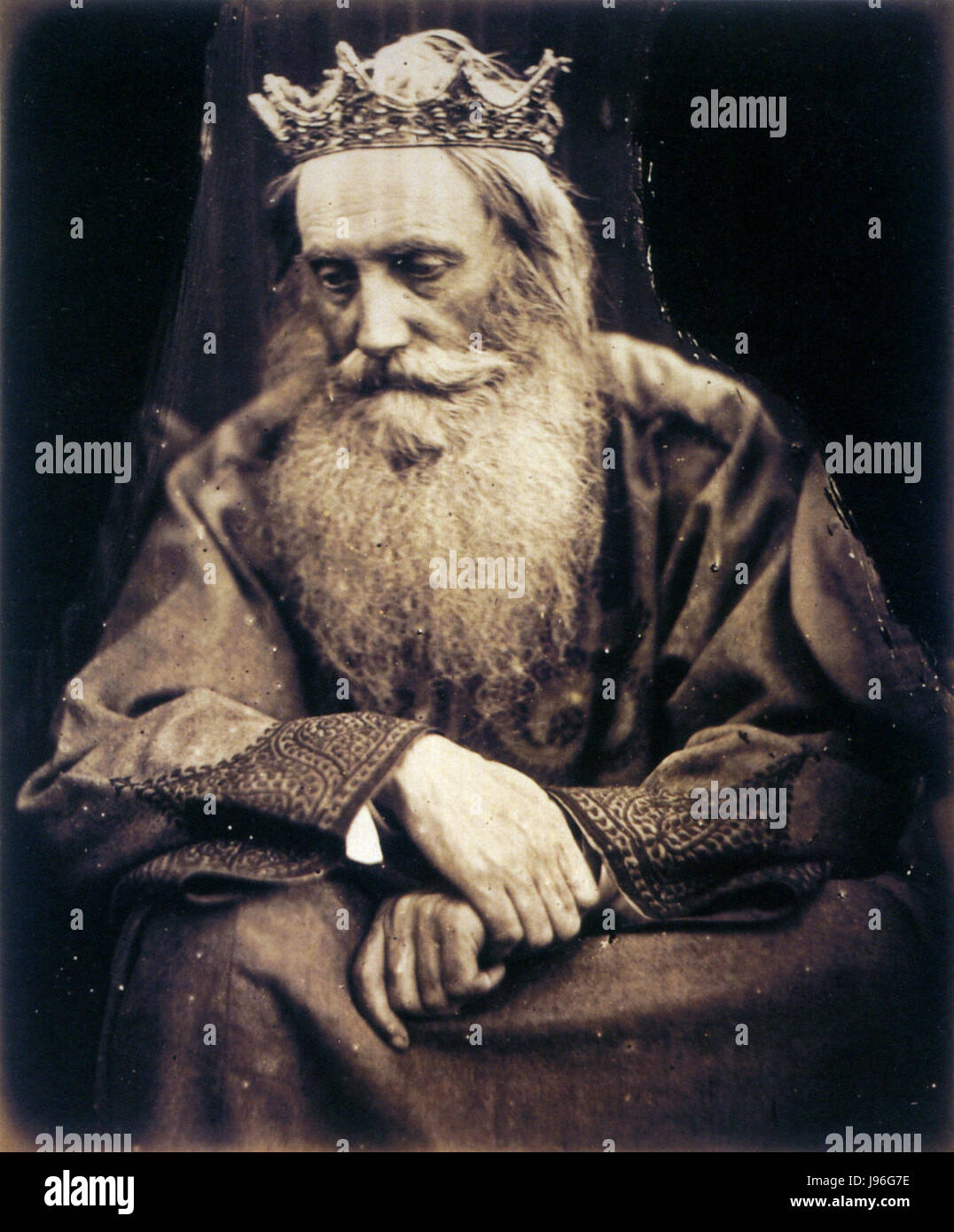 A photograph by Julia Margaret Cameron titled 'Study of King David ...