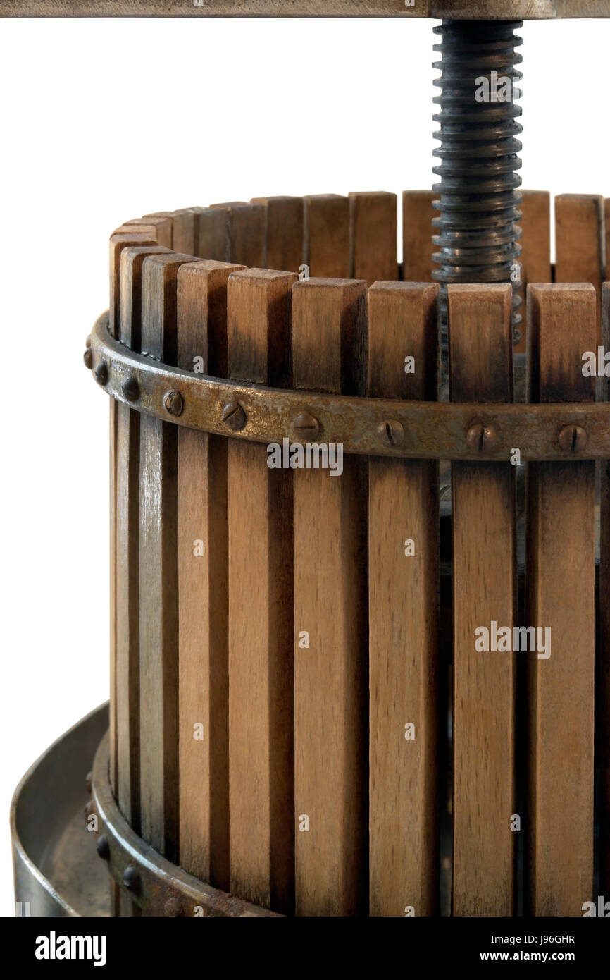 nostalgic wooden squeezer closeup Stock Photo - Alamy