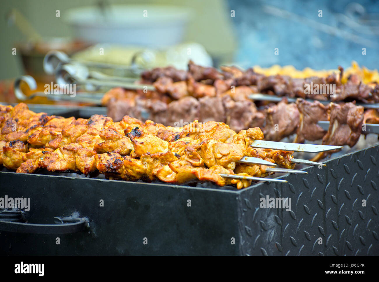 Chicken shashlik hi-res stock photography and images - Alamy