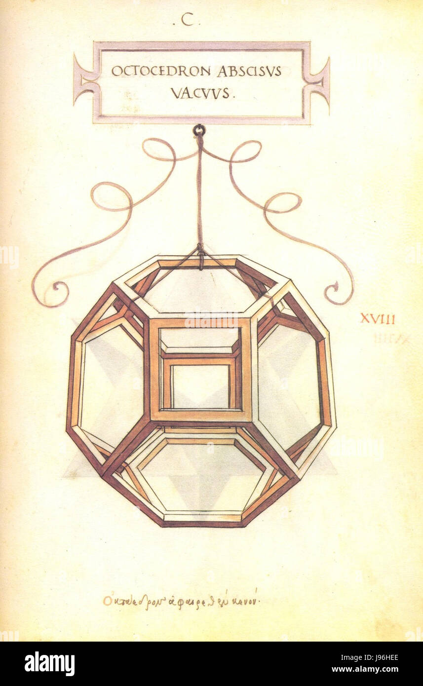 The truncated octahedron is a geometric shape that is part of the ...
