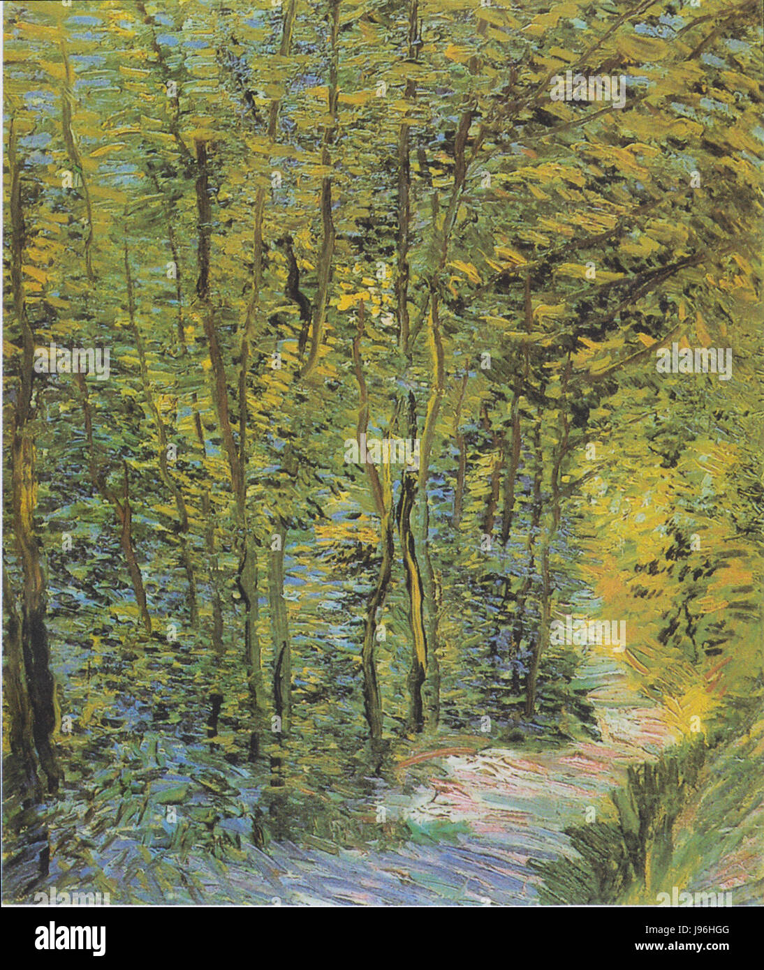 'Waldweg' (Forest Path) by Vincent van Gogh is an impressionistic ...