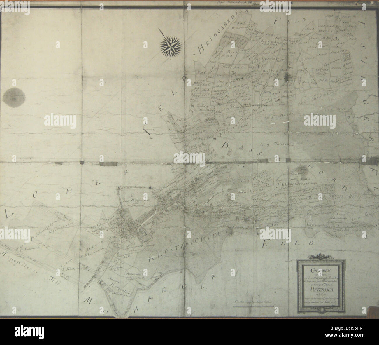 The Uetersen Map from 1786 is a historical document depicting the ...