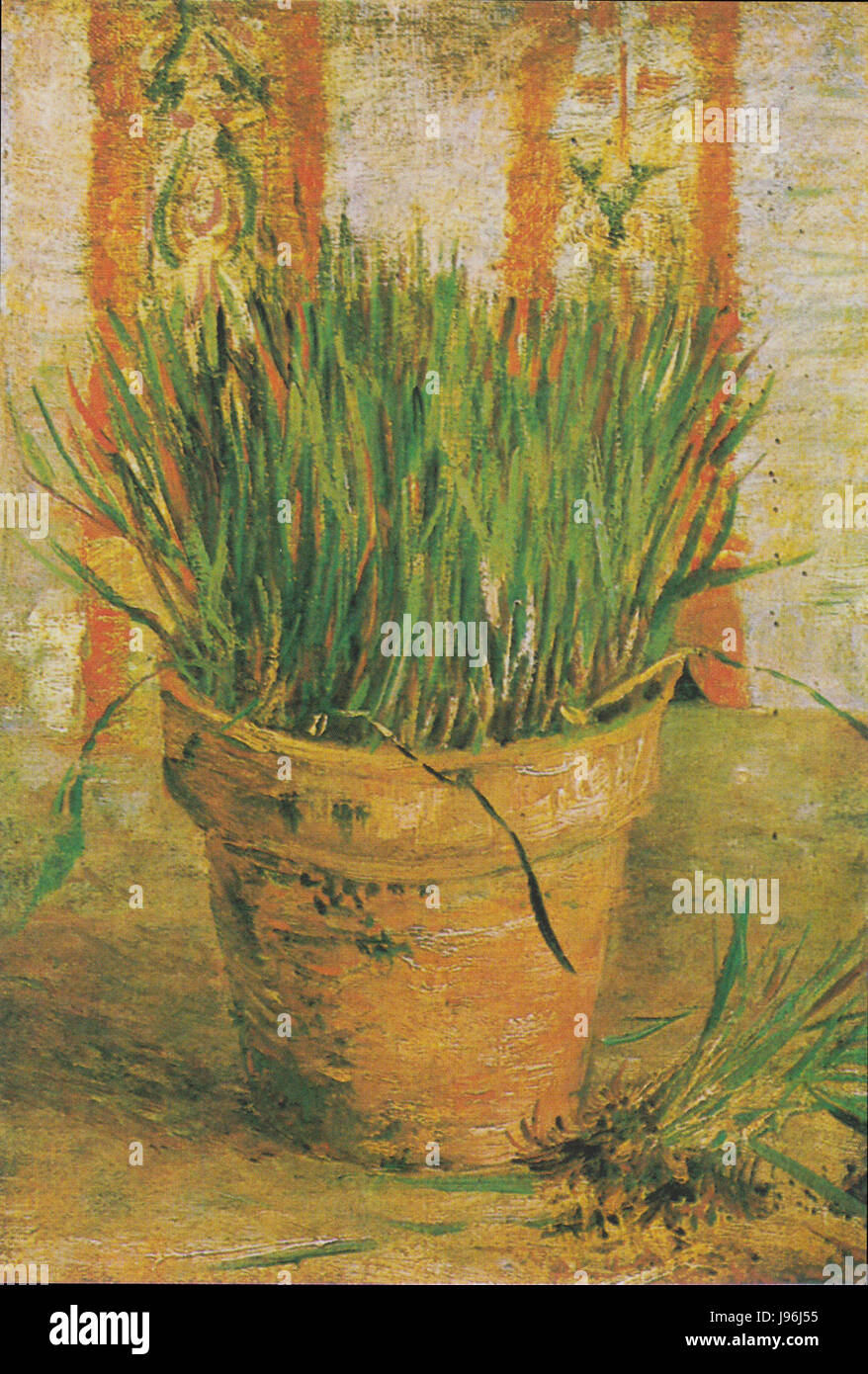 A still life painting by Vincent van Gogh, titled 'Blumentopf mit ...