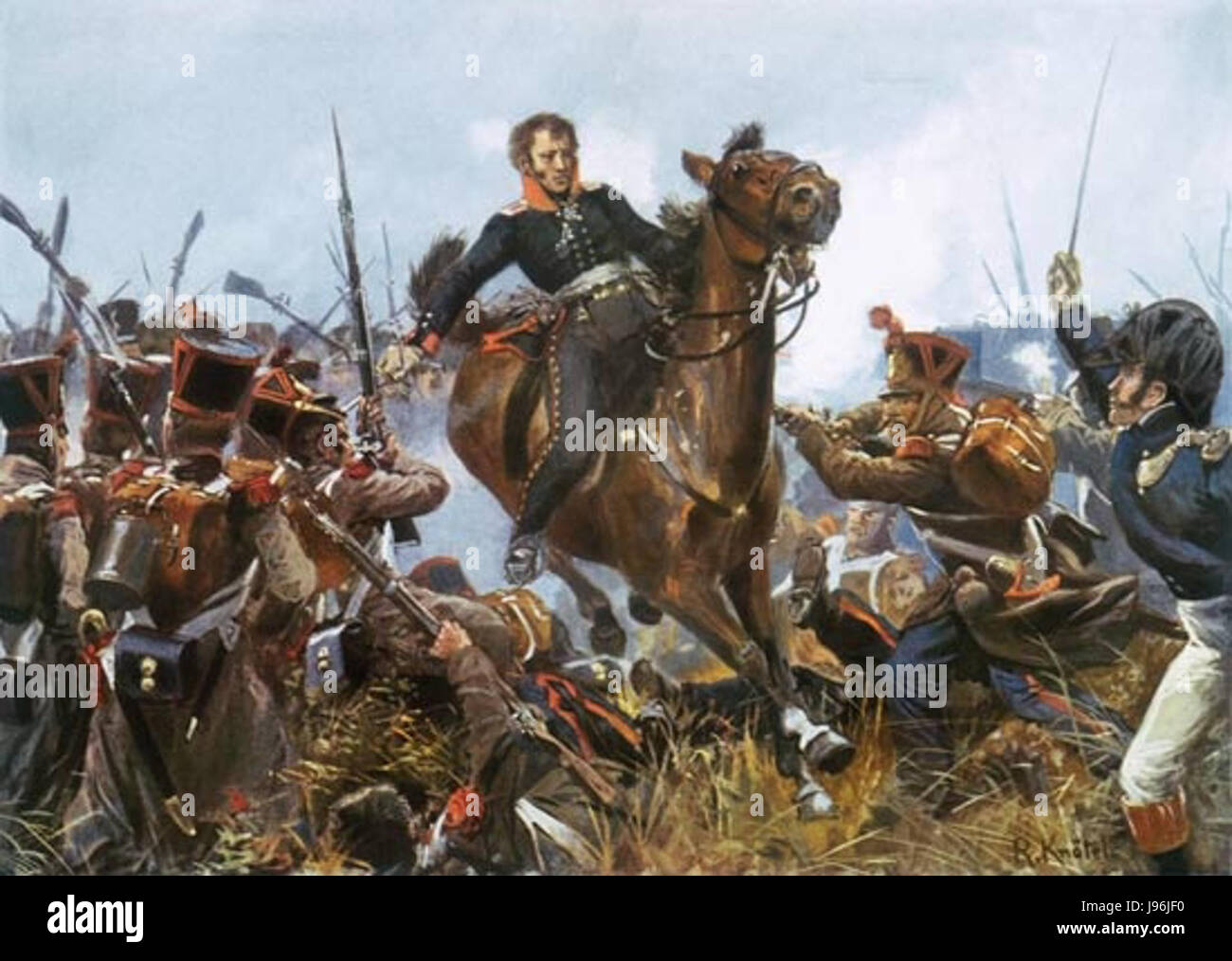'Voelkerschlacht bei Leipzig' (Battle of Leipzig) is a key historical ...