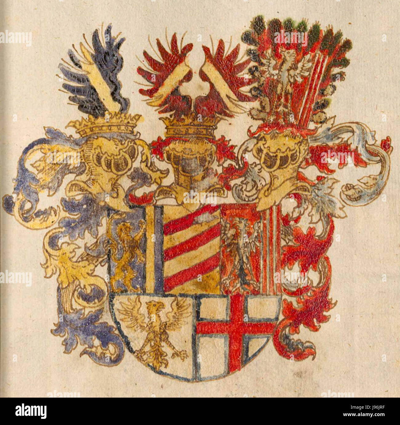 Wappen 1594 BSB cod icon 326 043 crop Stock Photo - Alamy