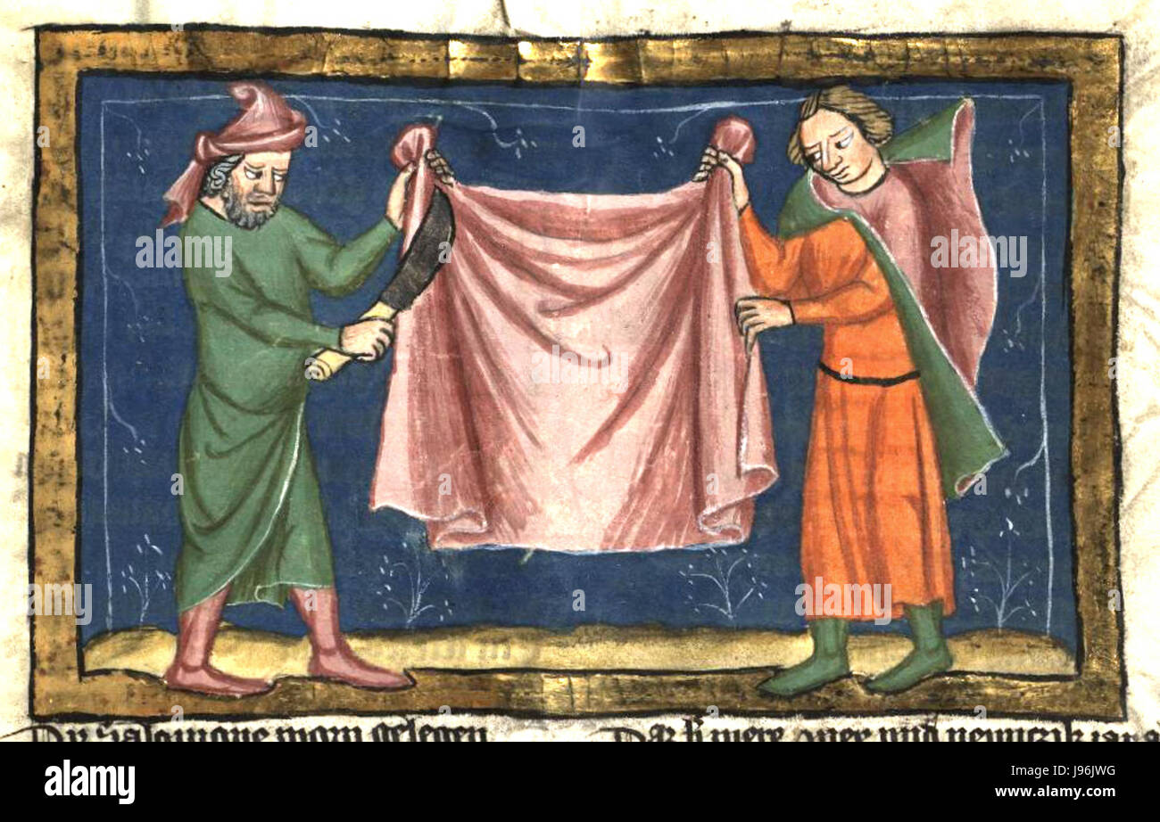 Weltchronik Fulda Aa88 319r detail Stock Photo - Alamy