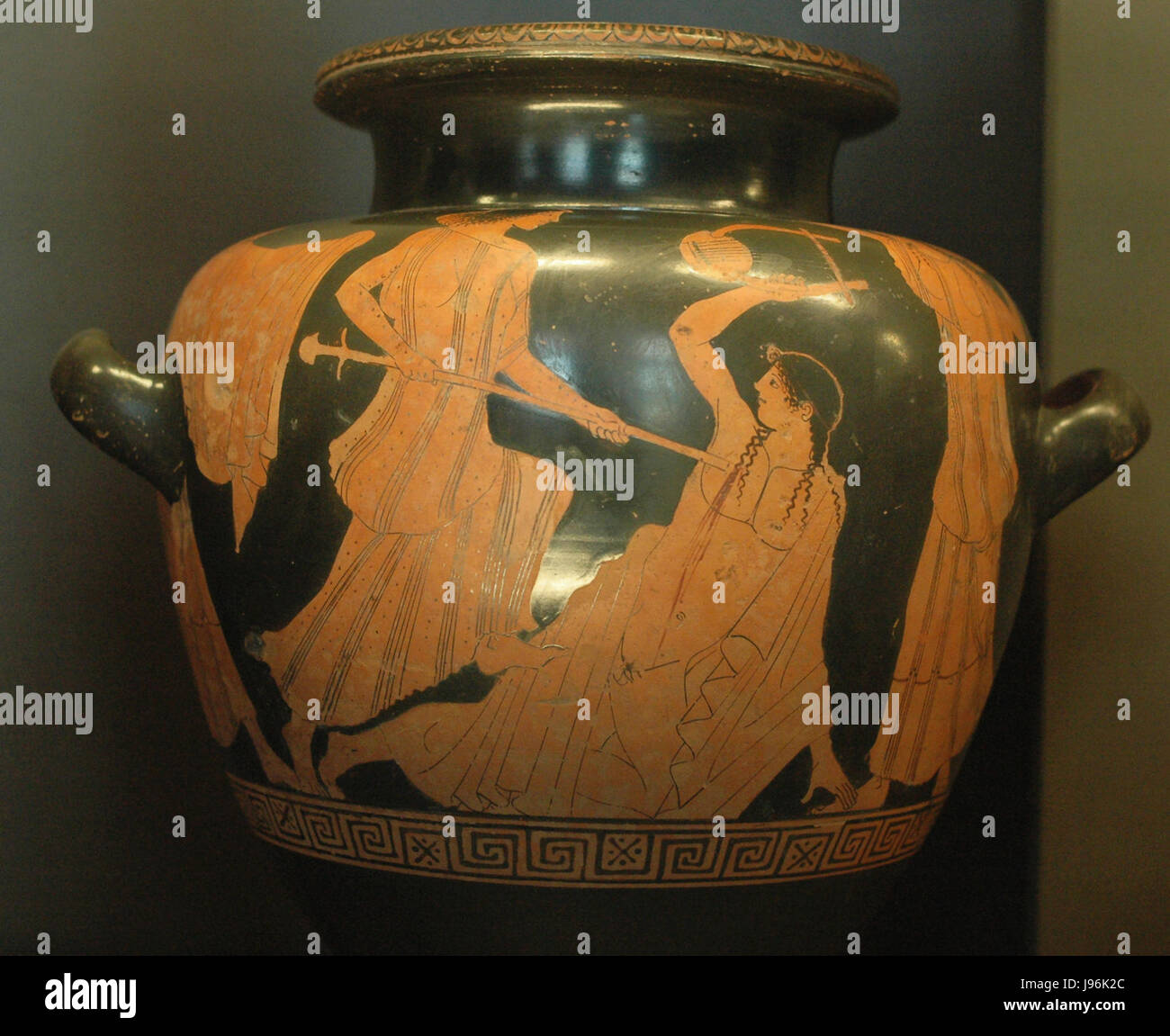 Orpheus death Louvre G416 Stock Photo - Alamy