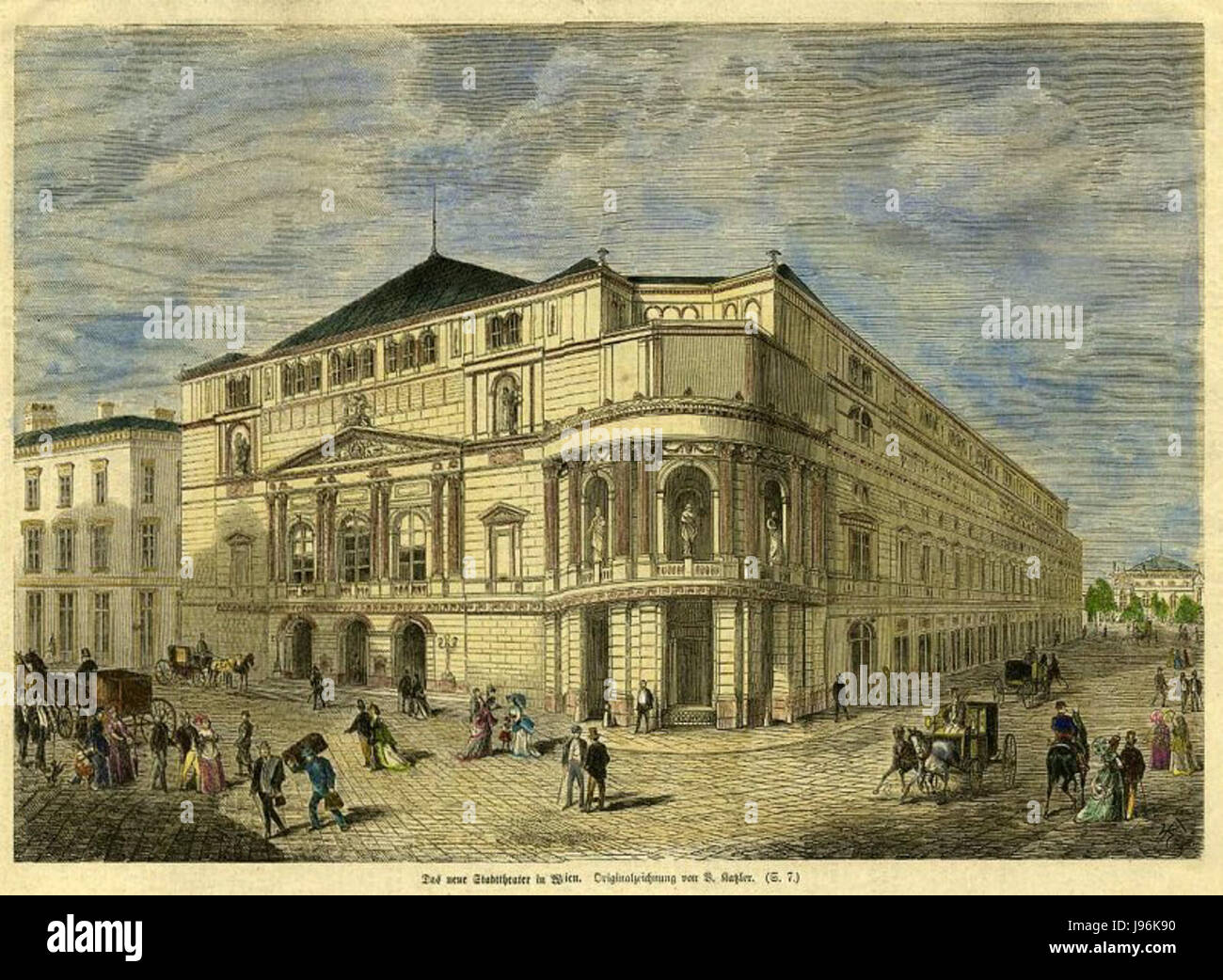 The Stadttheater in Vienna, Austria, is a historic theater building ...