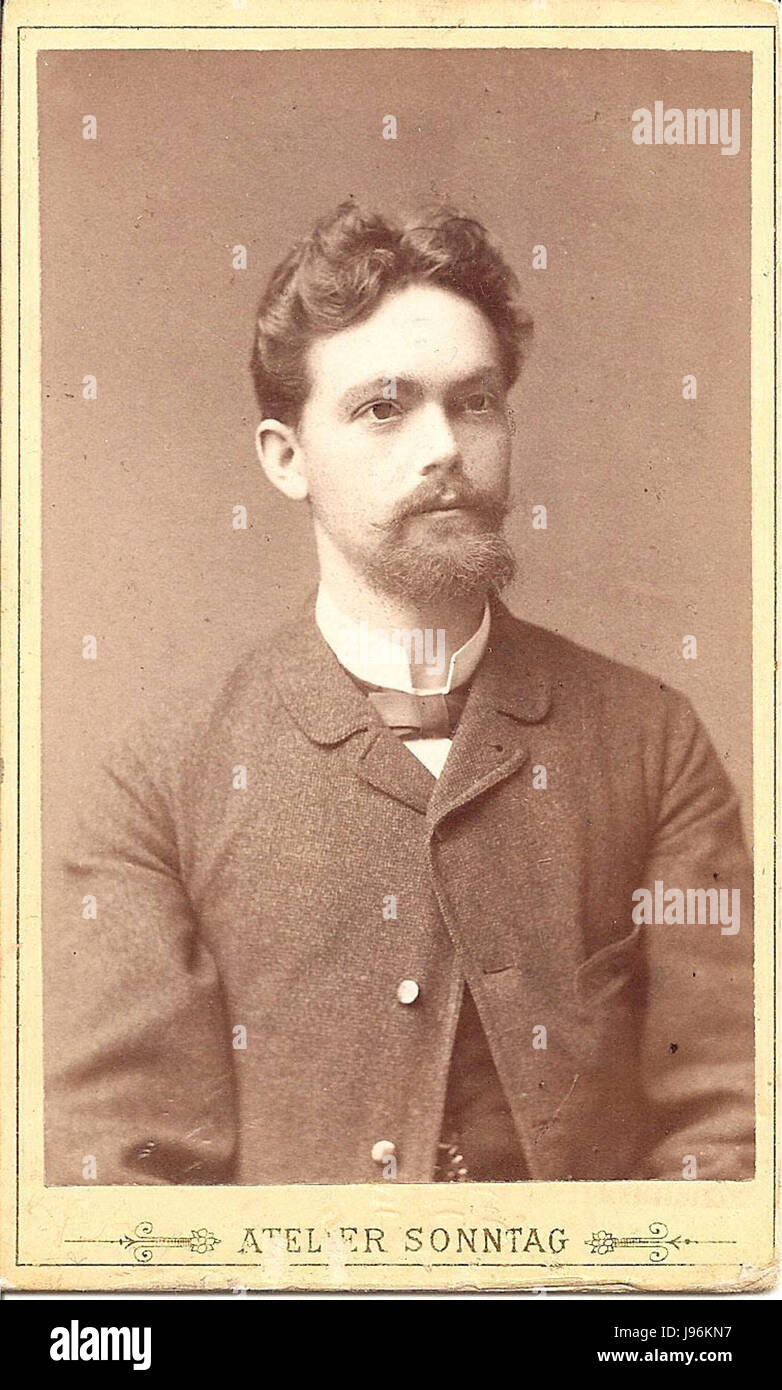 The painting 'Young Man 1884' is an artwork from 1884 depicting a young ...