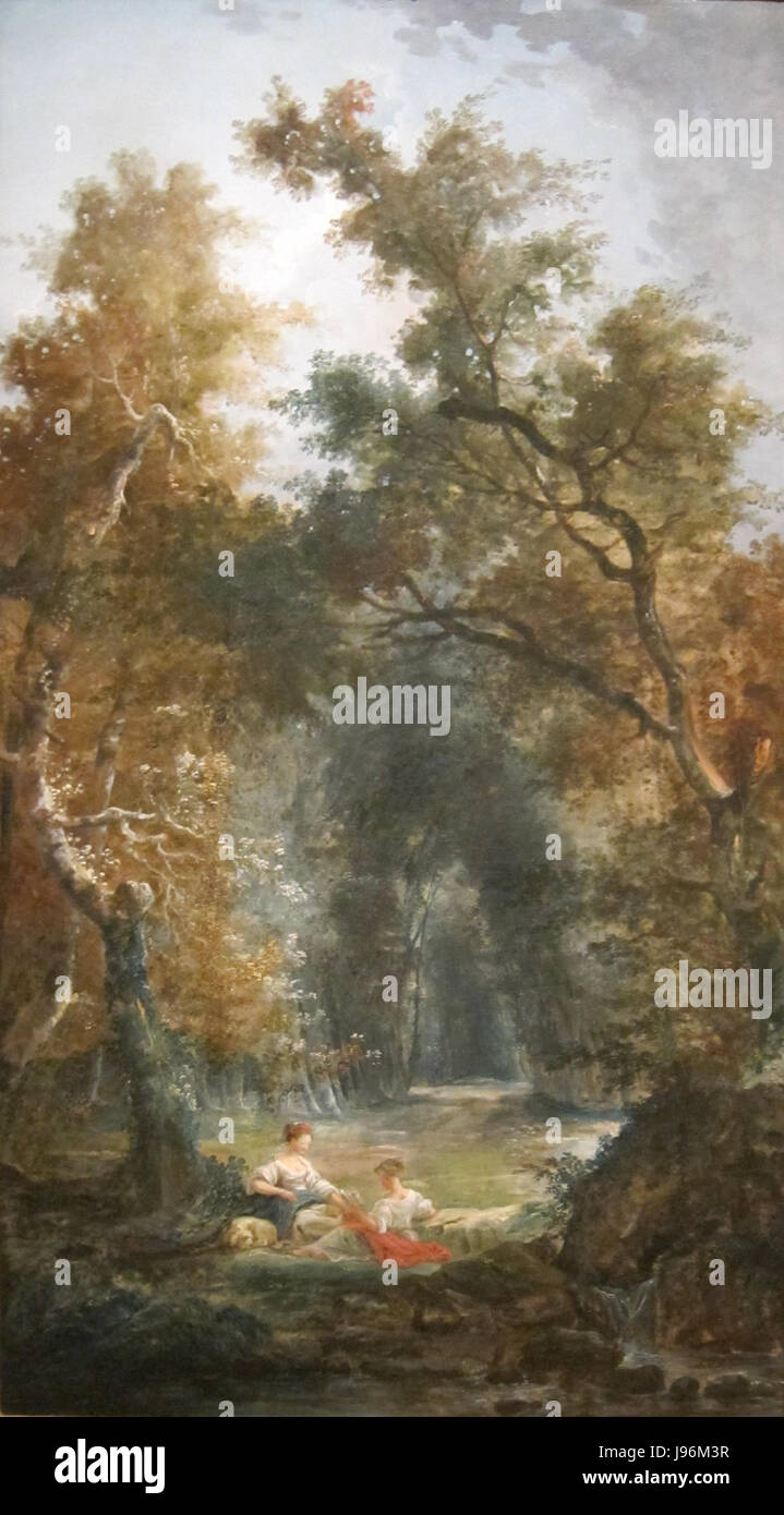 'The Glade' is a painting by Hubert Robert, a French artist known for ...