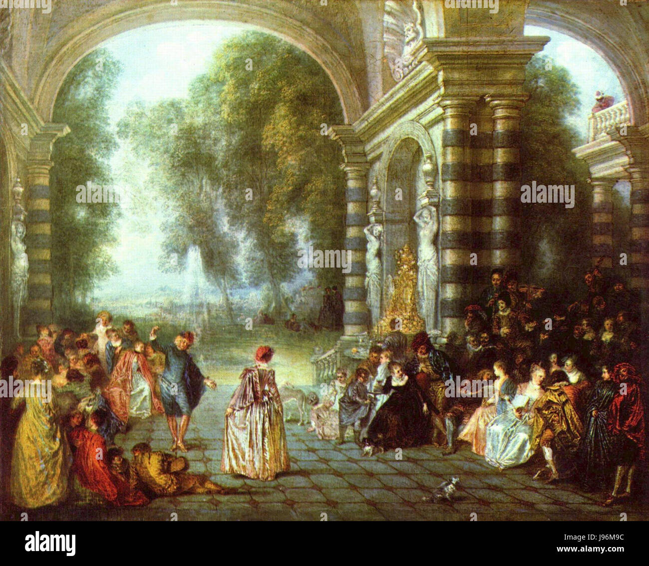 Antoine Watteau was a prominent French painter of the Rococo era, best ...