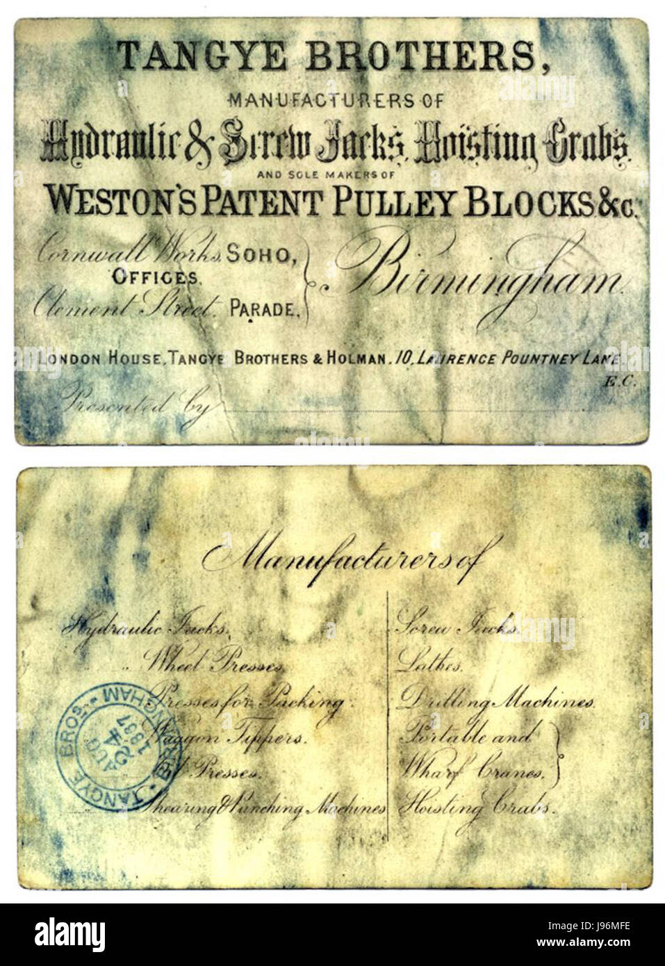 Tangye hi-res stock photography and images - Alamy