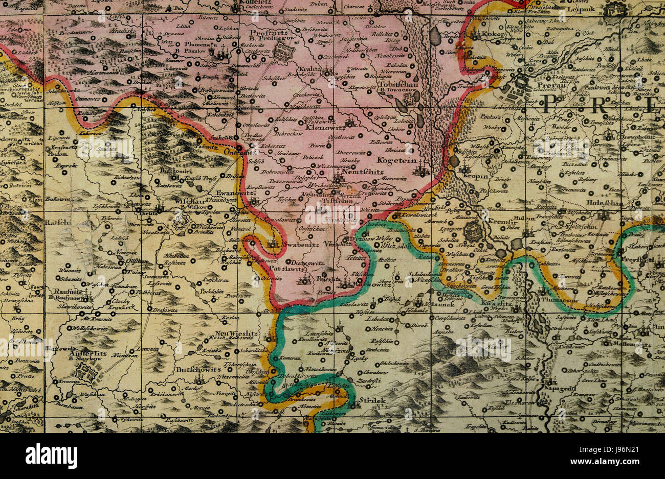 Mullerova mapa Moravy 11 is a historical map of Moravia, a region in ...