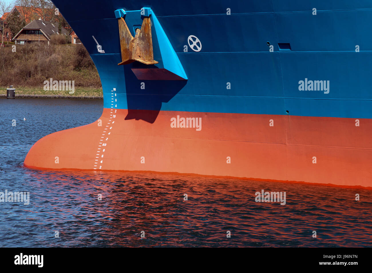 bow of a cargo ship Stock Photo - Alamy