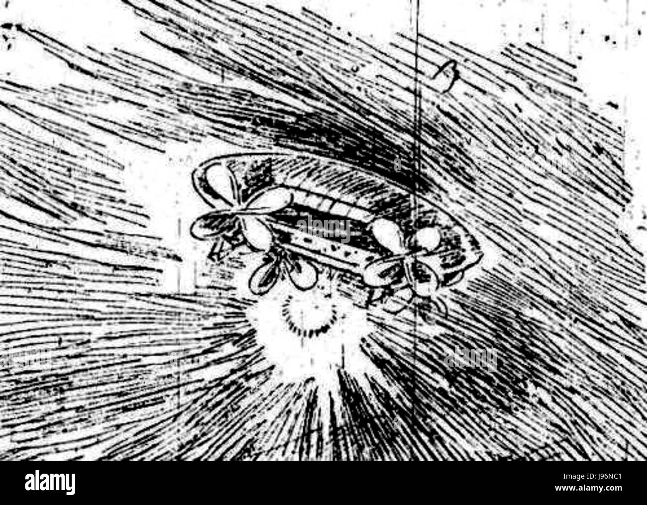 Mystery airship 1896 Stock Photo - Alamy