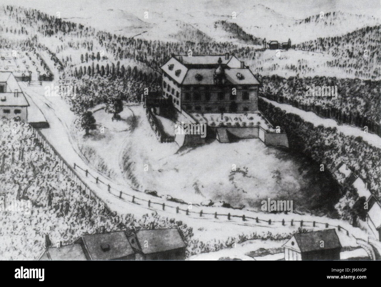 'Ochsenburg' refers to a historical structure or location, dated 1750 ...