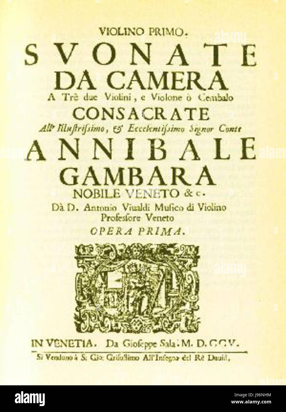 'Op. 1' refers to the first set of compositions by Antonio Vivaldi, a ...