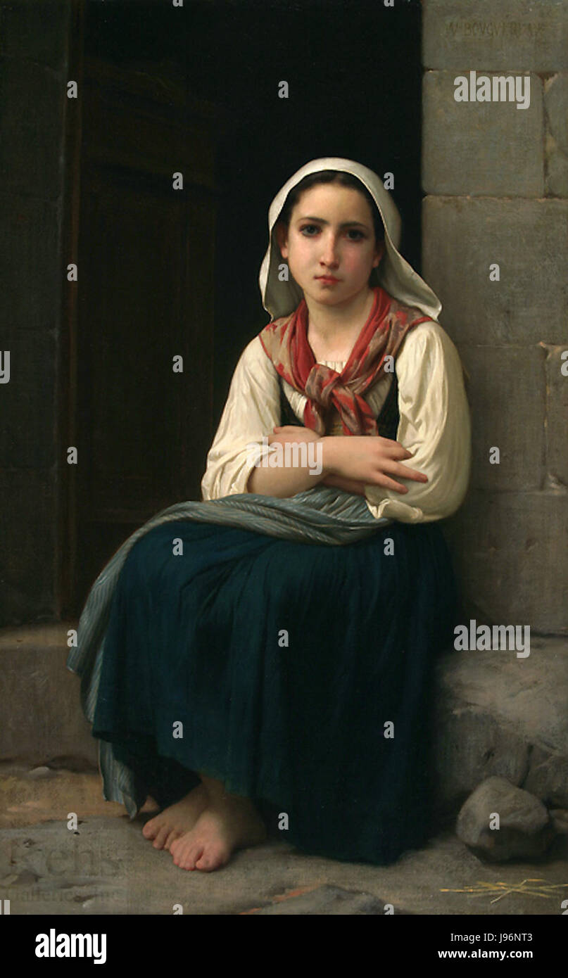 'Yvonnette' is a painting by French artist William A. Bouguereau ...