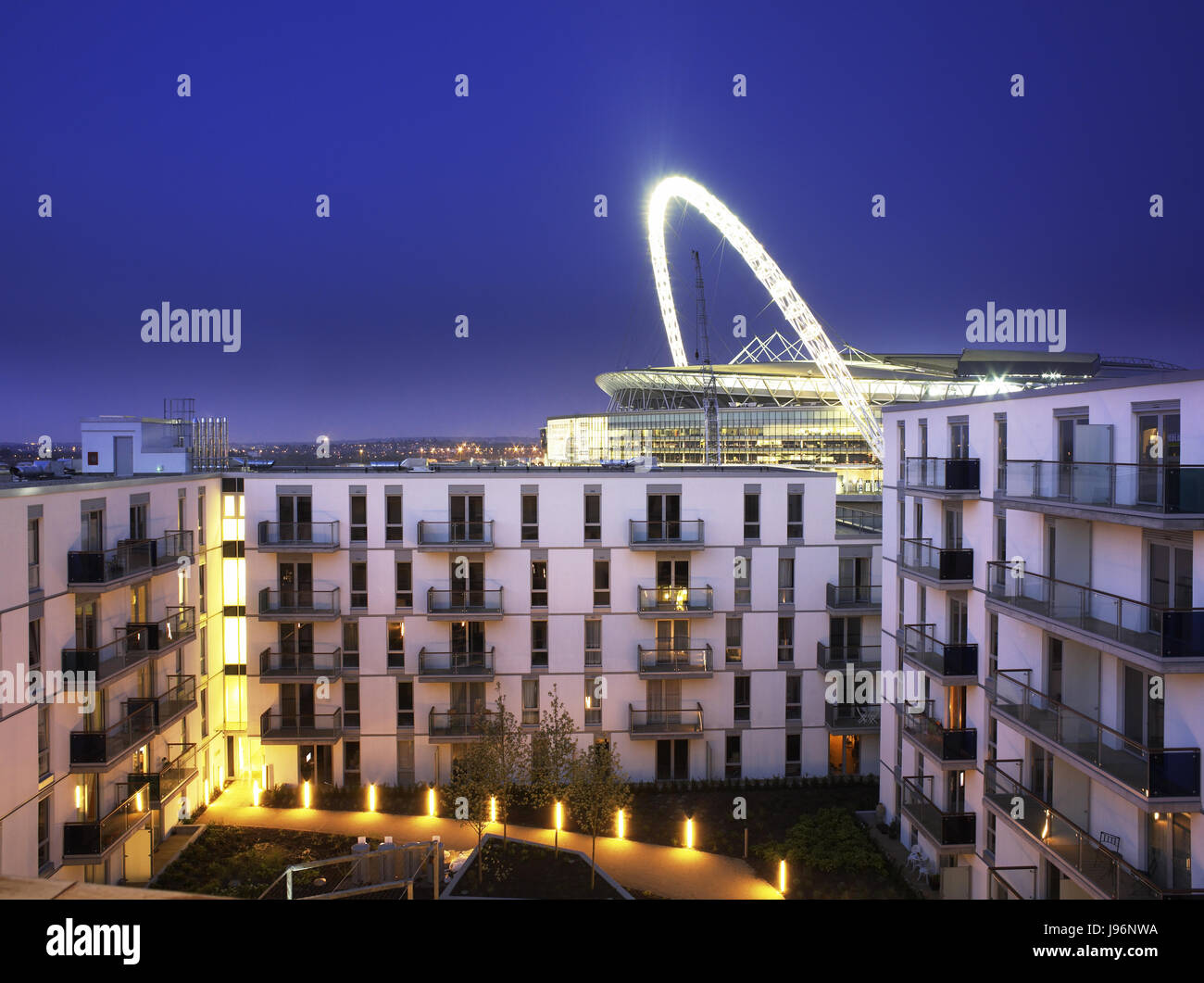 Wembley stadium view night hi-res stock photography and images - Alamy