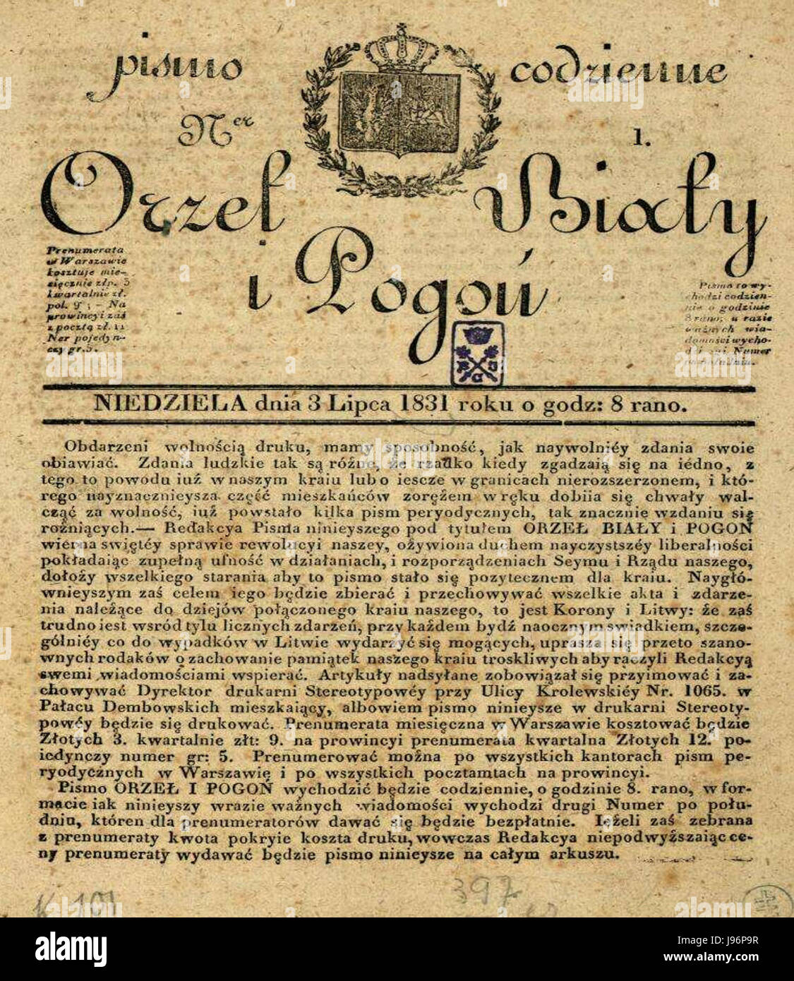 â€˜Orzel Bialy i Pogonâ€™ refers to the historical Polish emblem ...