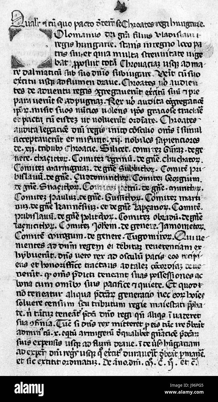 Pacta Conventa was an important treaty signed in 1395 between the ...