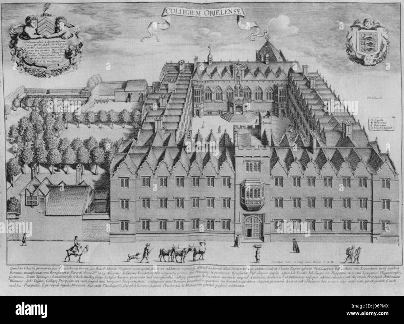 Oriel College, founded in 1326 and one of the oldest colleges at the ...