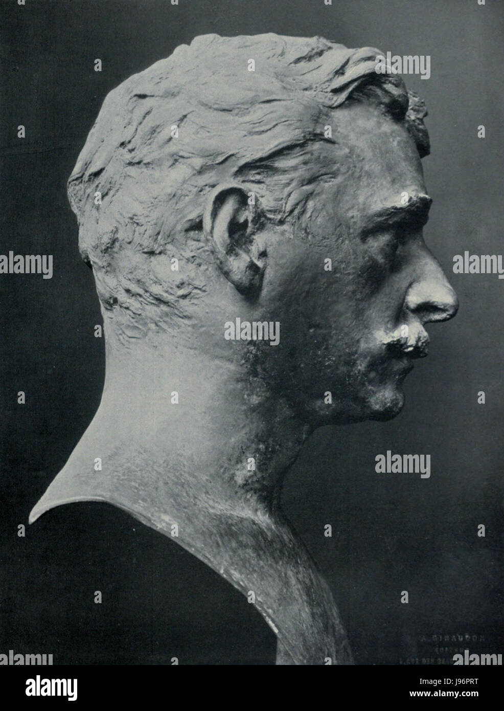 This bust by Paul Dubois represents the French painter Baudry ...