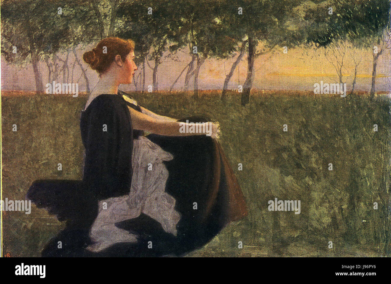 Paul Hoecker Abend 1897 Stock Photo - Alamy