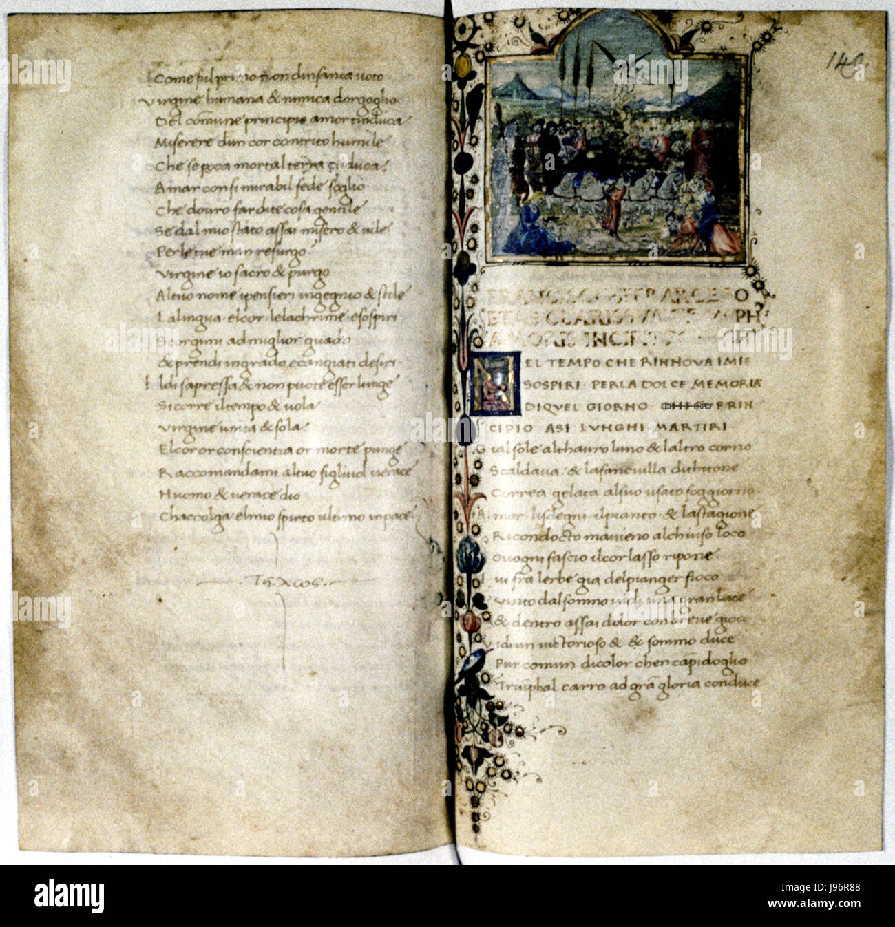 Petrarch's 'Triumph of Love' is part of his famous poetic series ...