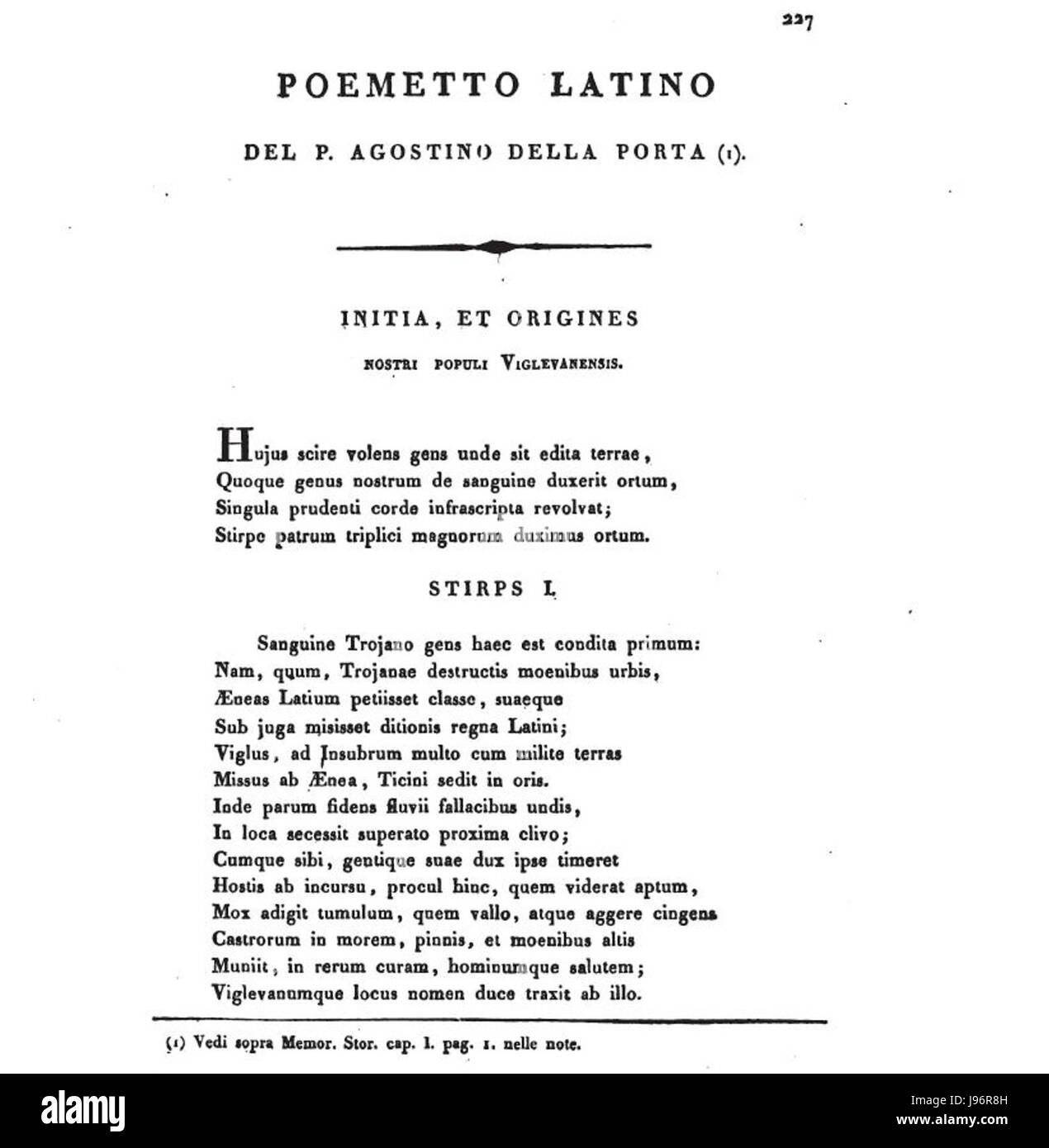 A short poem or literary work, possibly Italian, titled 'Poemetto ...