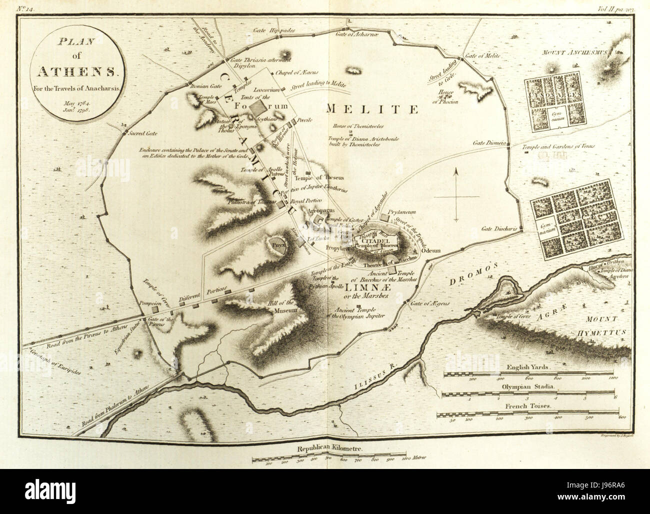The 'Plan of Athens' is a historical map of the city of Athens ...