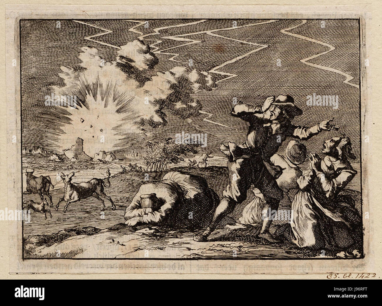 Polvertoren van Rijnberk vliegt de lucht in Explosion Pulverturm ...