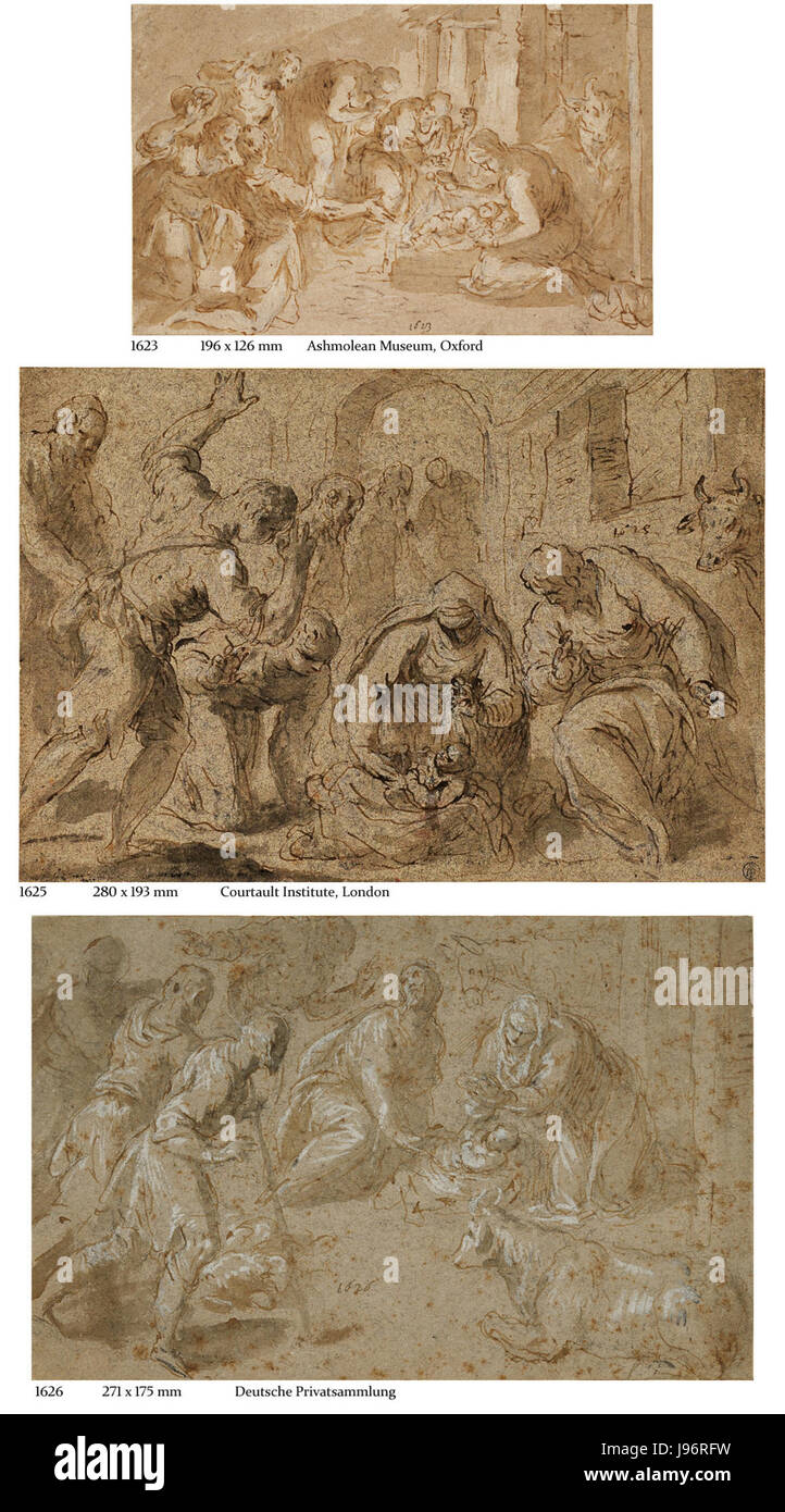 The *Palma Adoration of the Shepherds* painting portrays the biblical ...